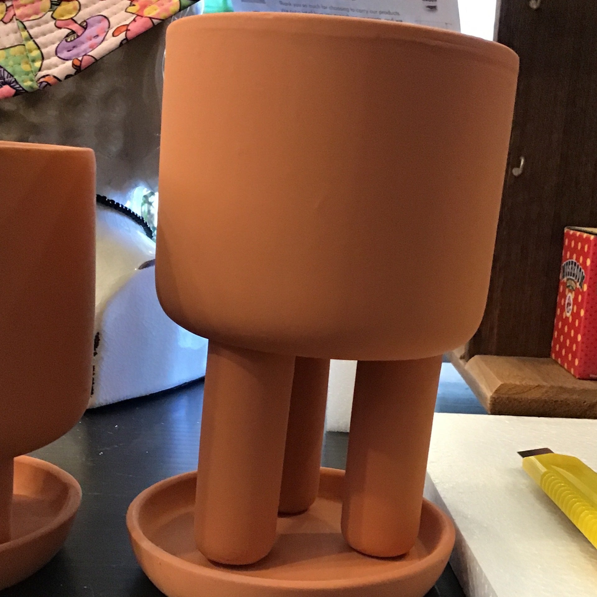 Terracotta Hollow Legs Pots with Saucer Tall | Evergreen Garden Center